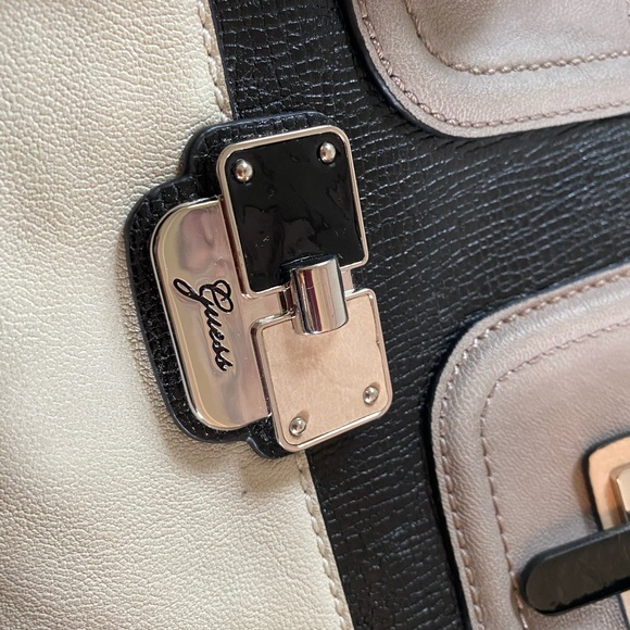 Guess | Bags | Guess Black Multi Sheena Box Satchel | Poshmark